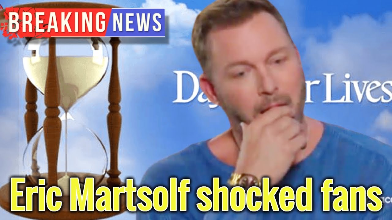 Days of our lives spoilers: SHOCKING NEWS – Eric Martsolf shocked fans ...
